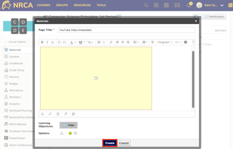 How do I embed a YouTube Video in my Schoology Course? – NRCA ...