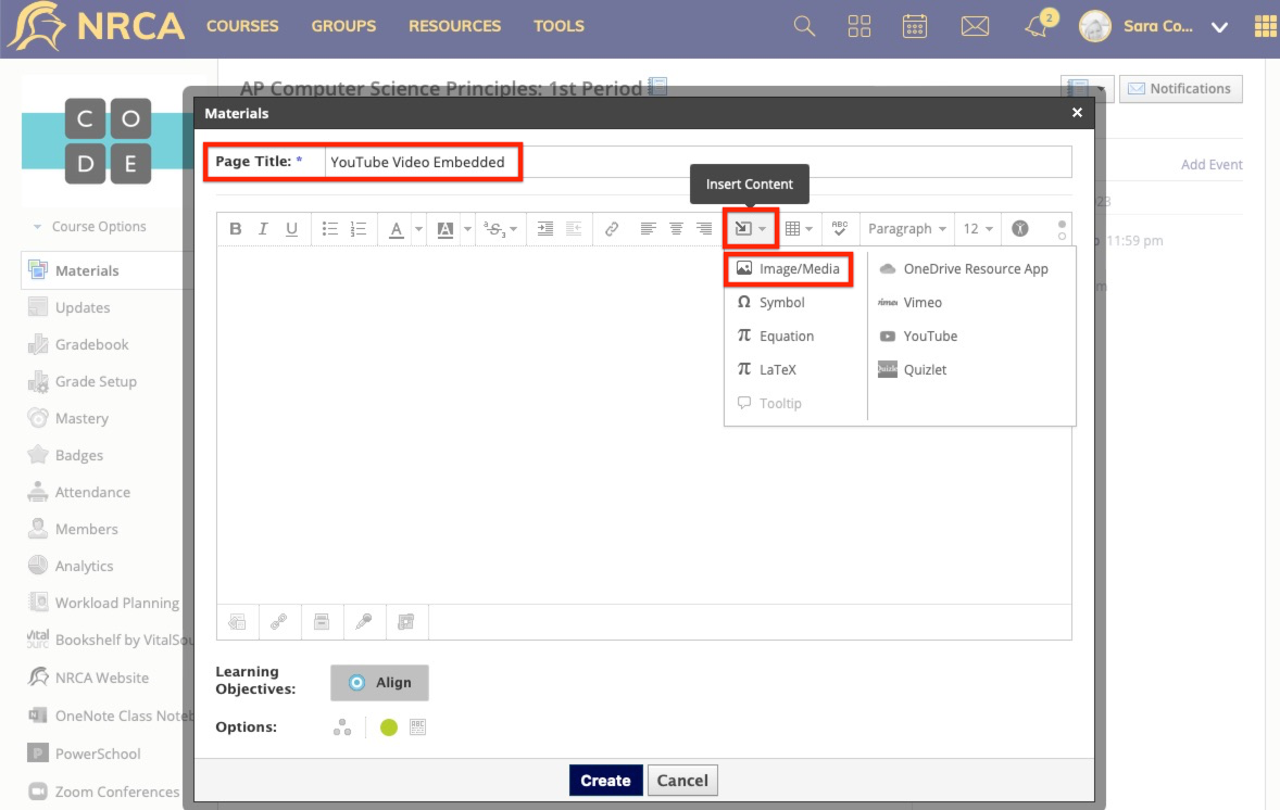 How do I embed a YouTube Video in my Schoology Course? – NRCA ...